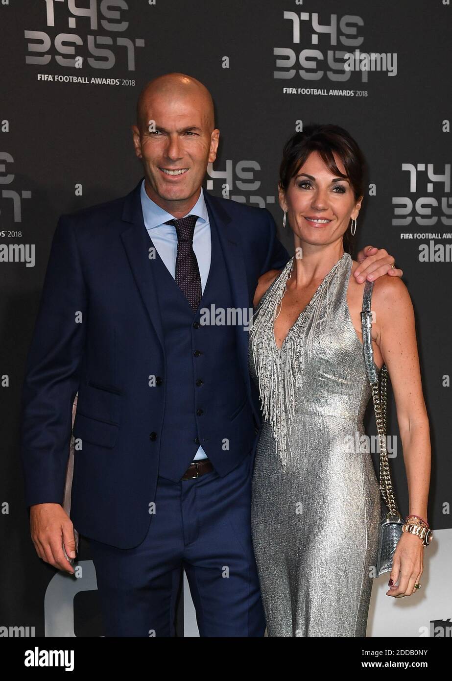 Zinedine Zidane and wife Veronique arrive to the Best FIFA Football ...