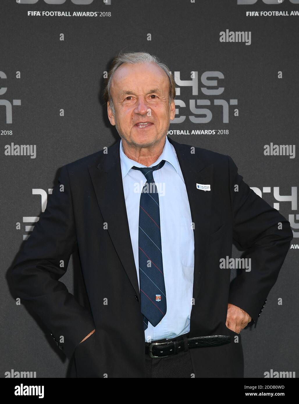 Nigeria's German head coach Gernot Rohr arrives to the Best FIFA ...