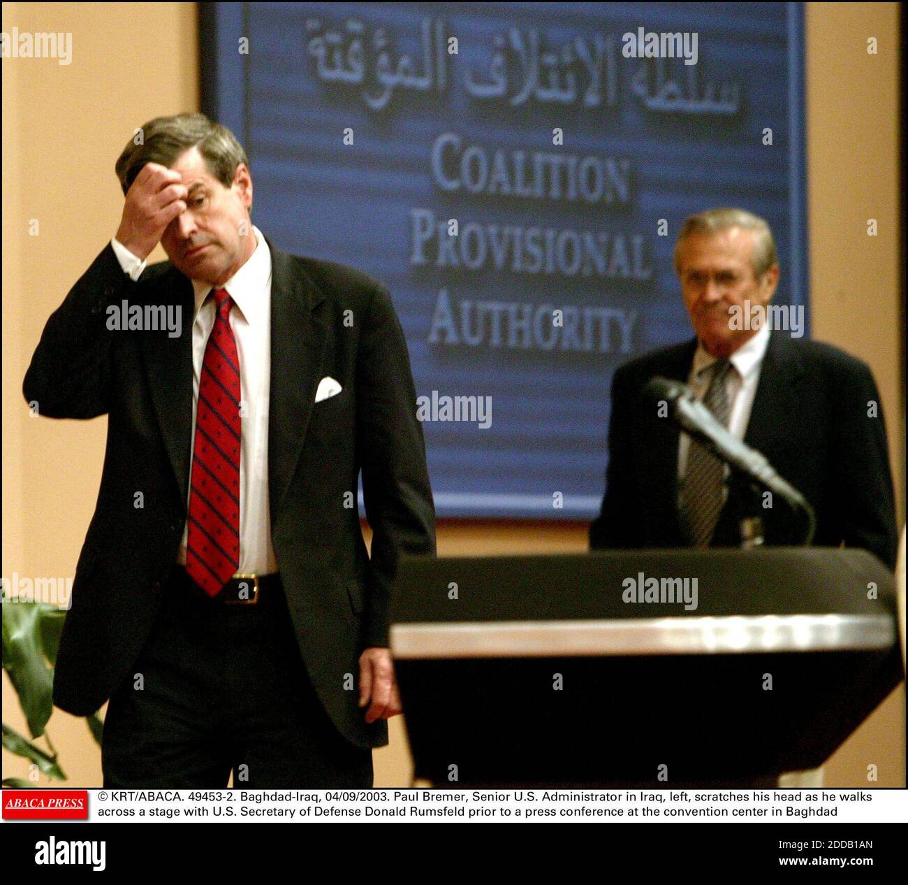 Paul bremer iraq hi-res stock photography and images - Alamy
