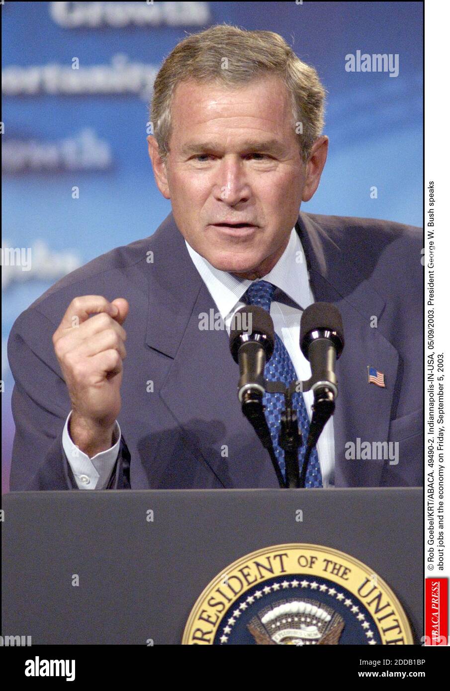 George w bush television september hi-res stock photography and images ...
