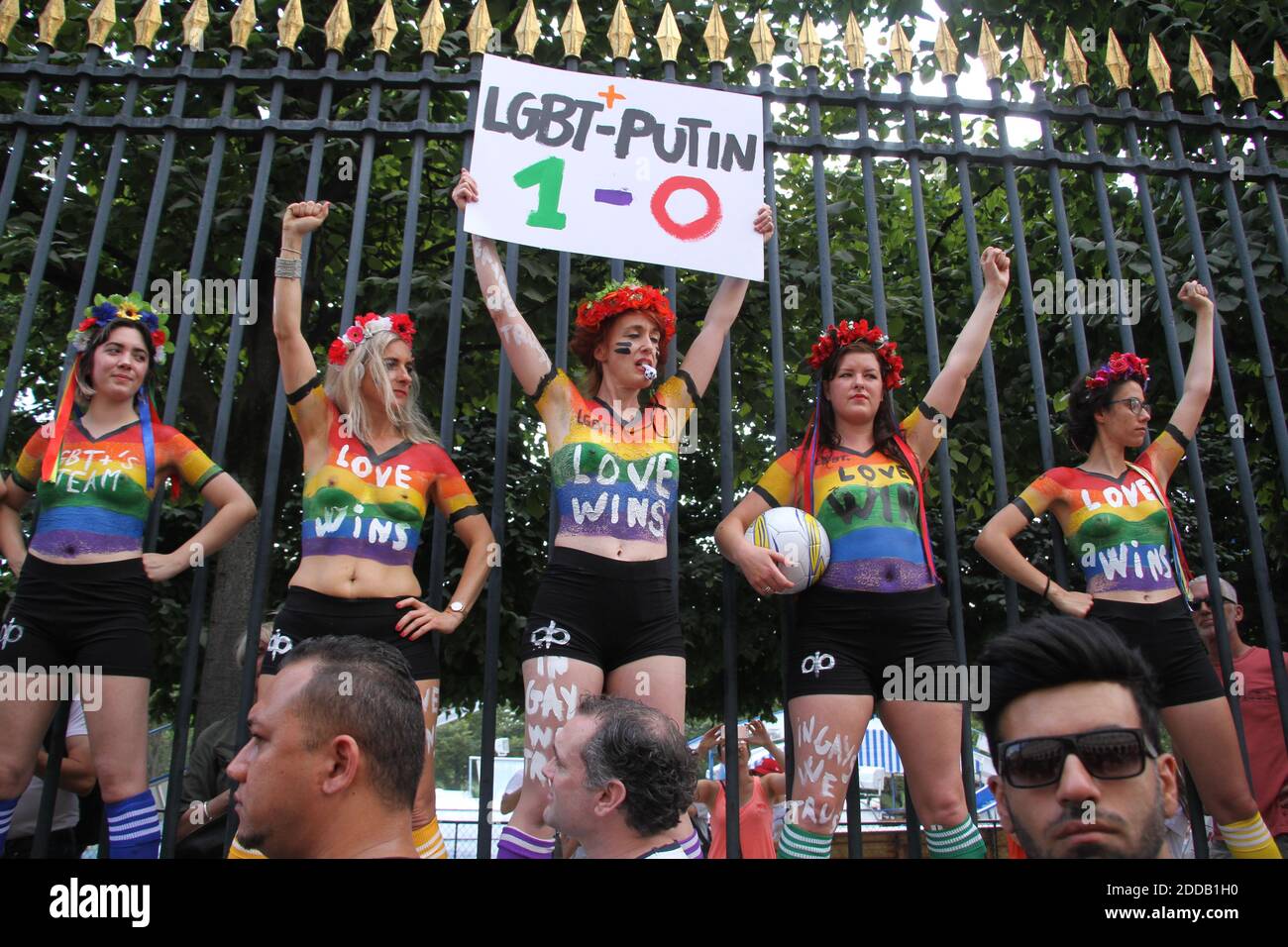 Gay Pride Parade in Paris, France, on June 30, 2018. Photo by Quentin ...