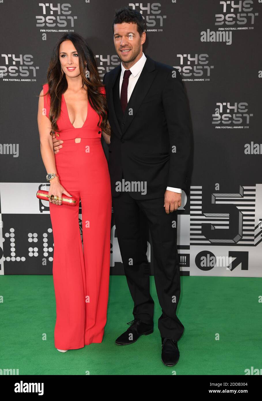 Former German footballer Michael Ballack and Natacha Tannous arrive to ...