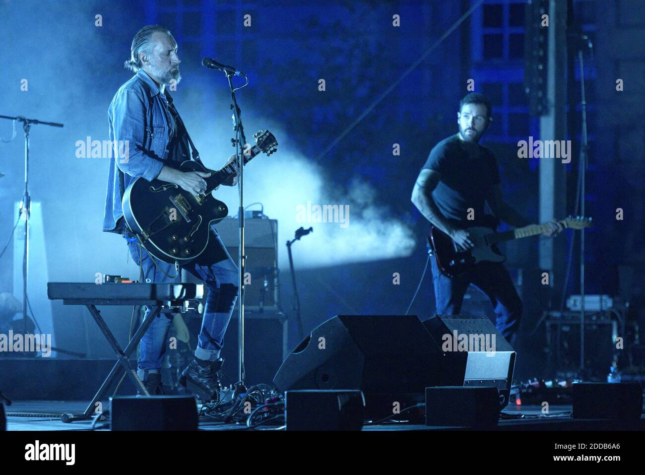 British guitarist and singer Fink (Fin Greenall) performs live during ...