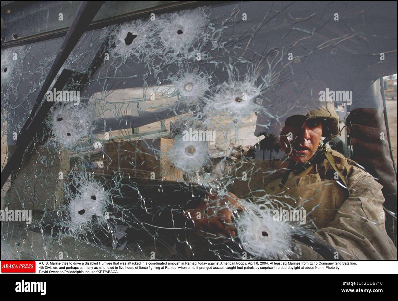 NO FILM, NO VIDEO, NO TV, NO DOCUMENTARY - A U.S. Marine tries to drive ...