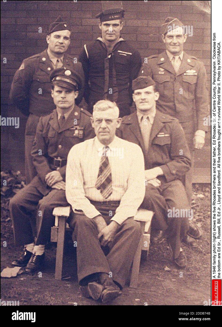 NO FILM, NO VIDEO, NO TV, NO DOCUMENTARY - A 1946 family photo (right ...