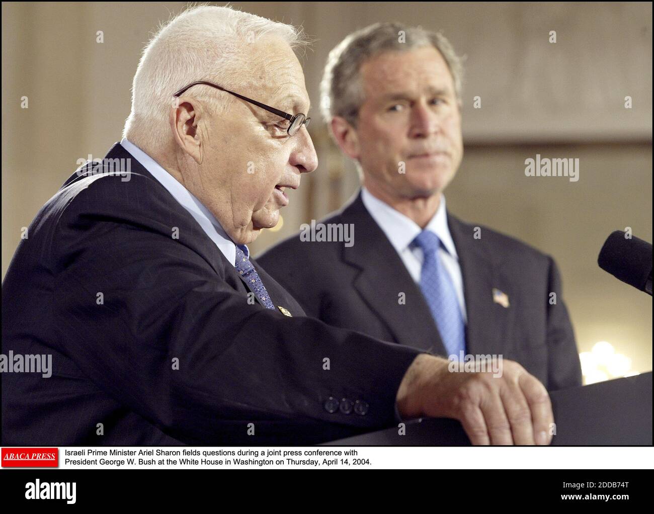 Ariel sharon bush hi-res stock photography and images - Alamy