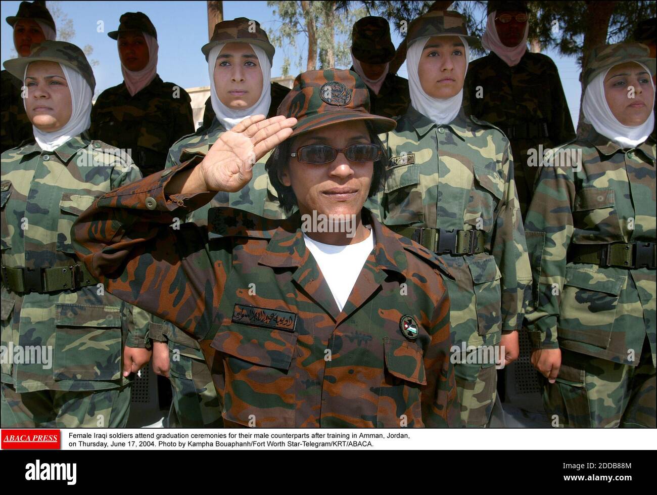 NO FILM, NO VIDEO, NO TV, NO DOCUMENTARY - Female Iraqi soldiers attend ...