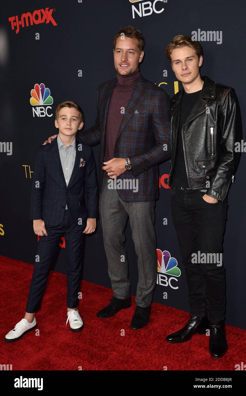 Justin Hartley, Parker Bates, Logan Shroyer attend the Premiere of NBC ...