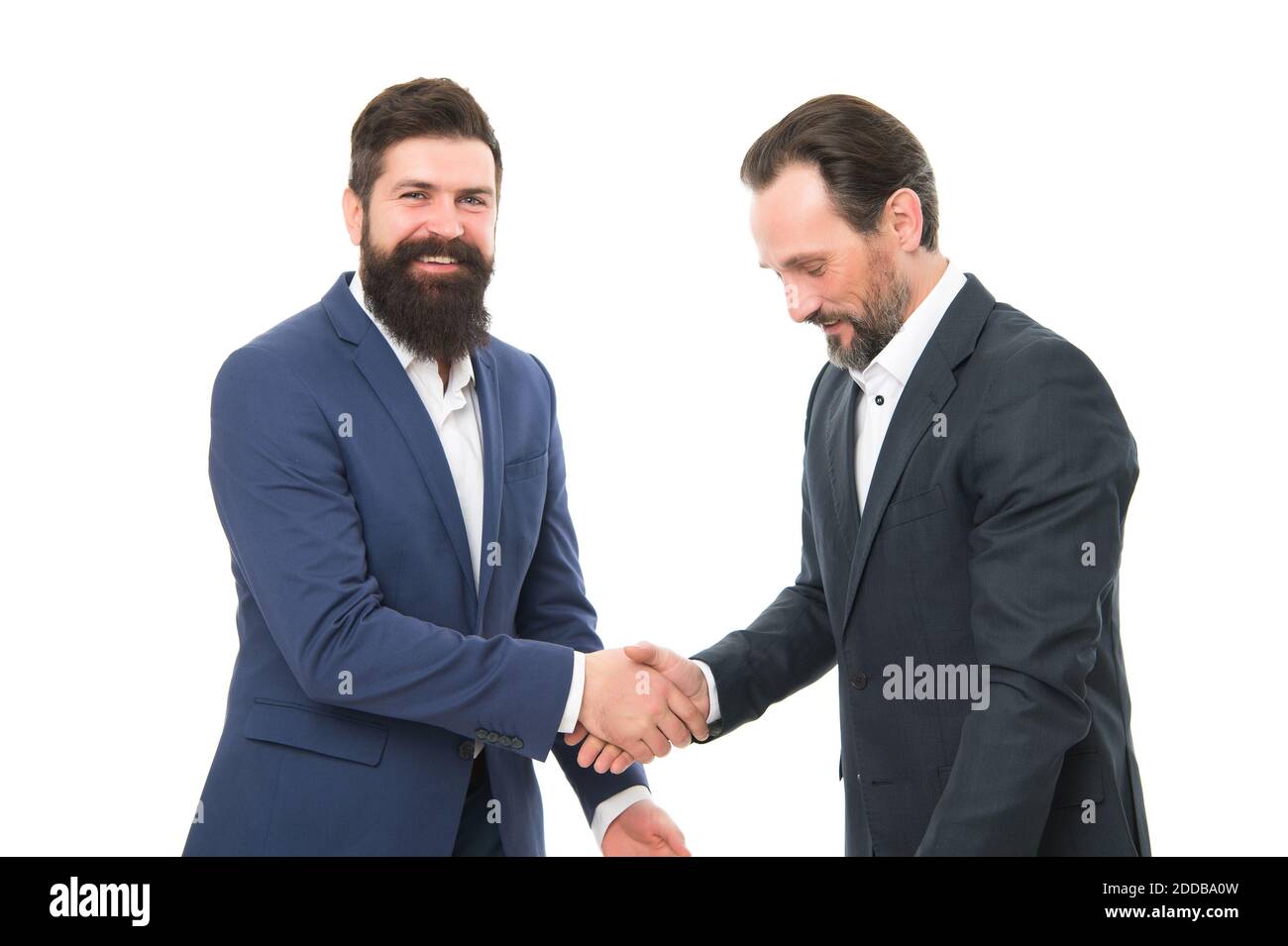 Handshake. Boss and employee. Business meeting. Collaboration and ...