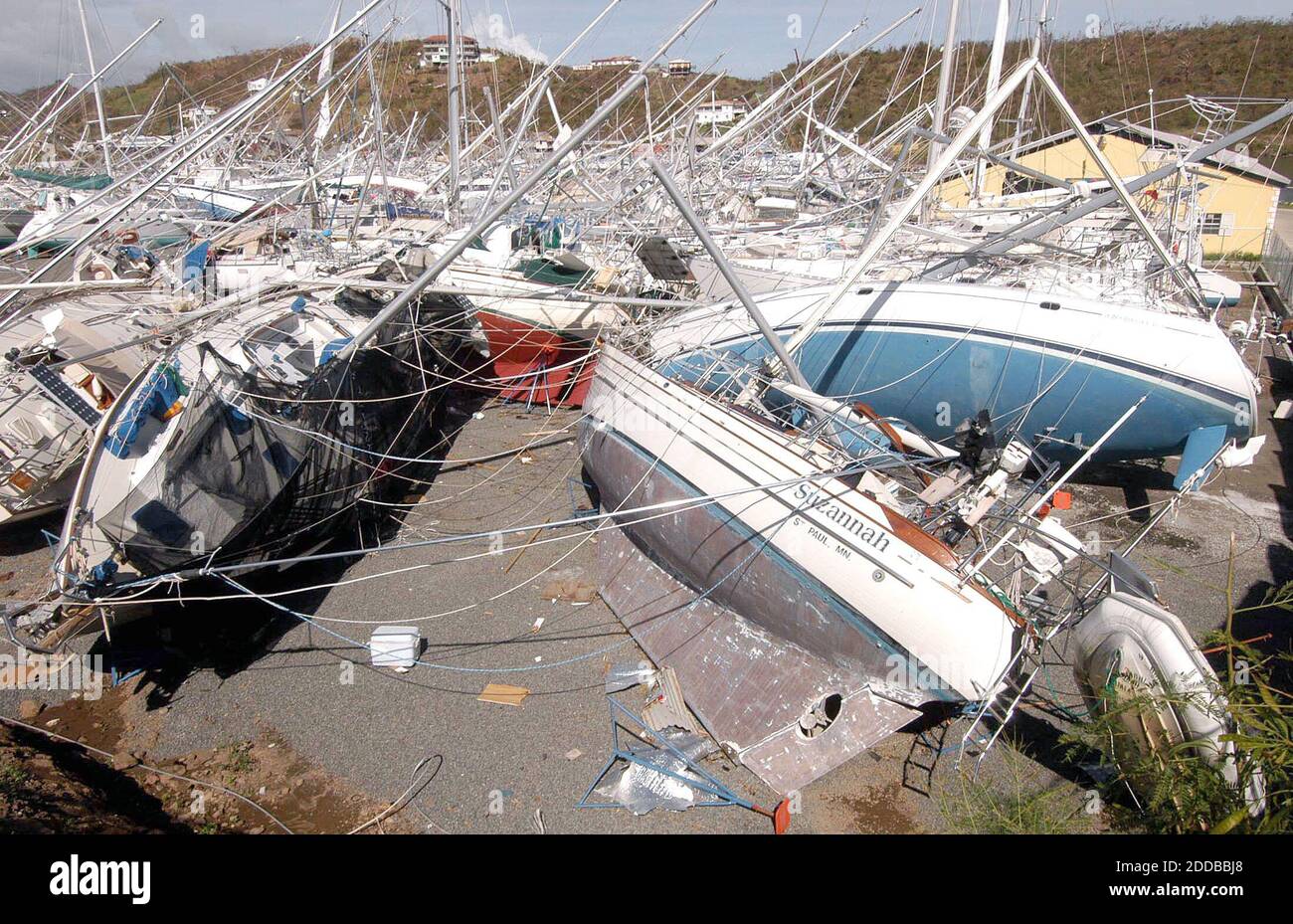 NO FILM, NO VIDEO, NO TV, NO DOCUMENTARY - Boats lie wrecked in St ...