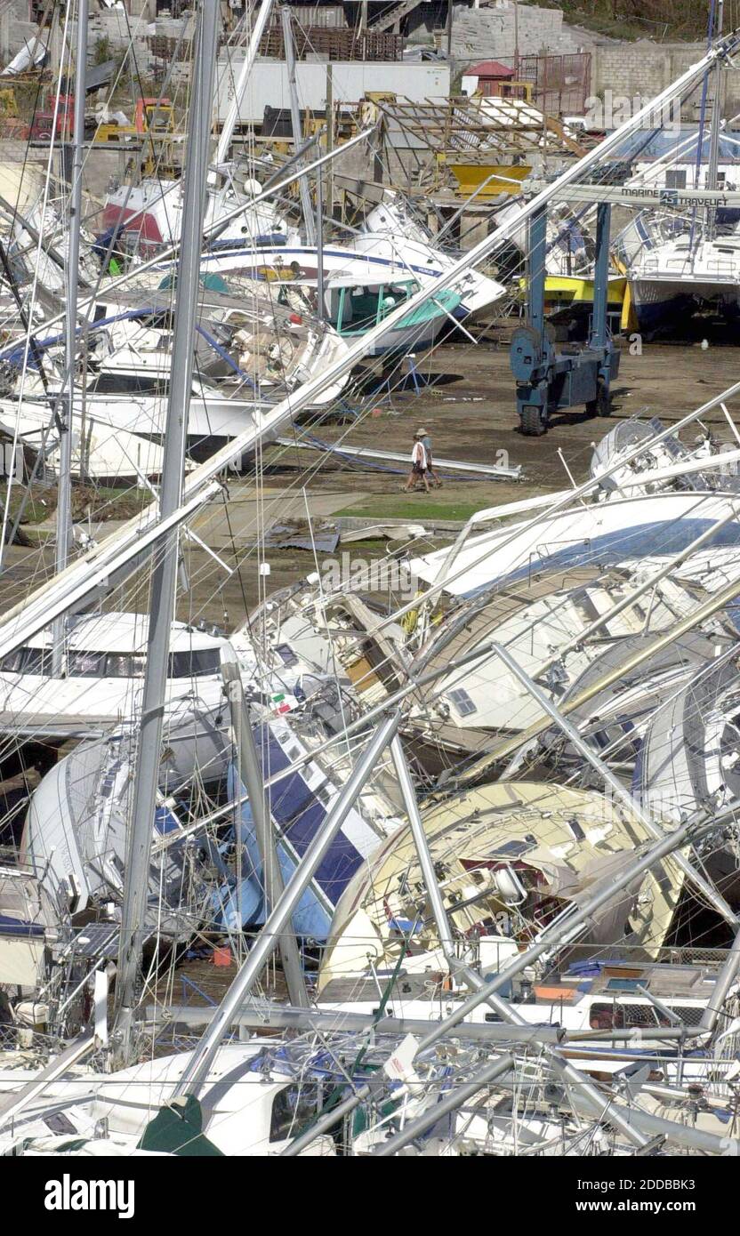 NO FILM, NO VIDEO, NO TV, NO DOCUMENTARY - Boats lie wrecked in St ...