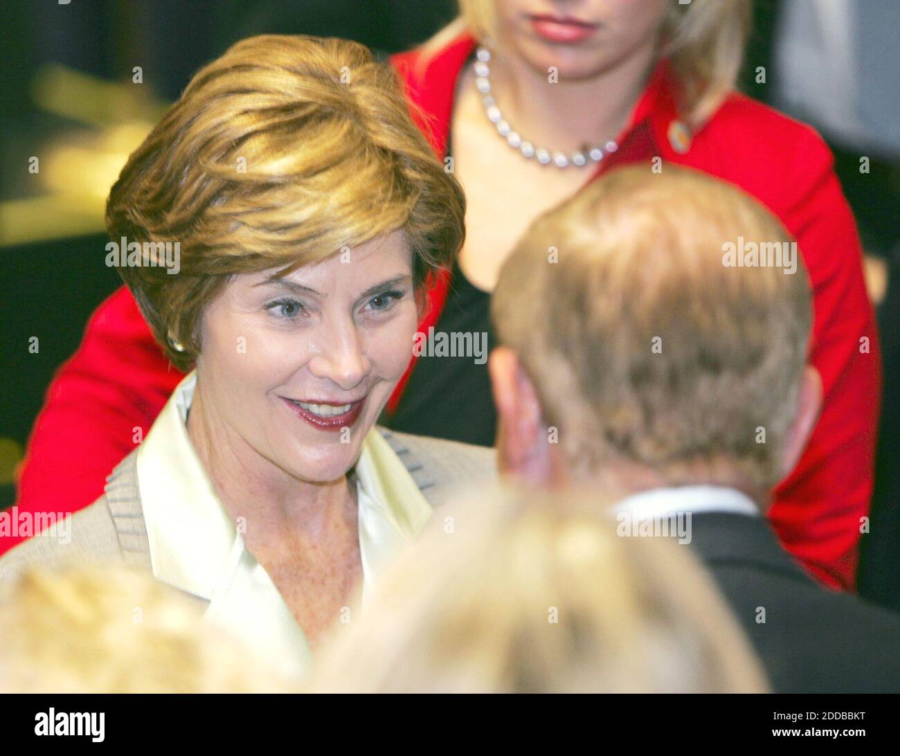 NO FILM, NO VIDEO, NO TV, NO DOCUMENTARY - First lady Laura Bush ...