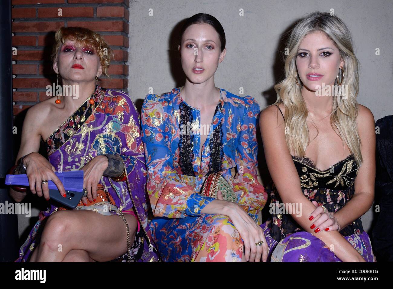 Catherine Baba, Anna Cleveland and Lala Rudge attending the Dundas D5 ...