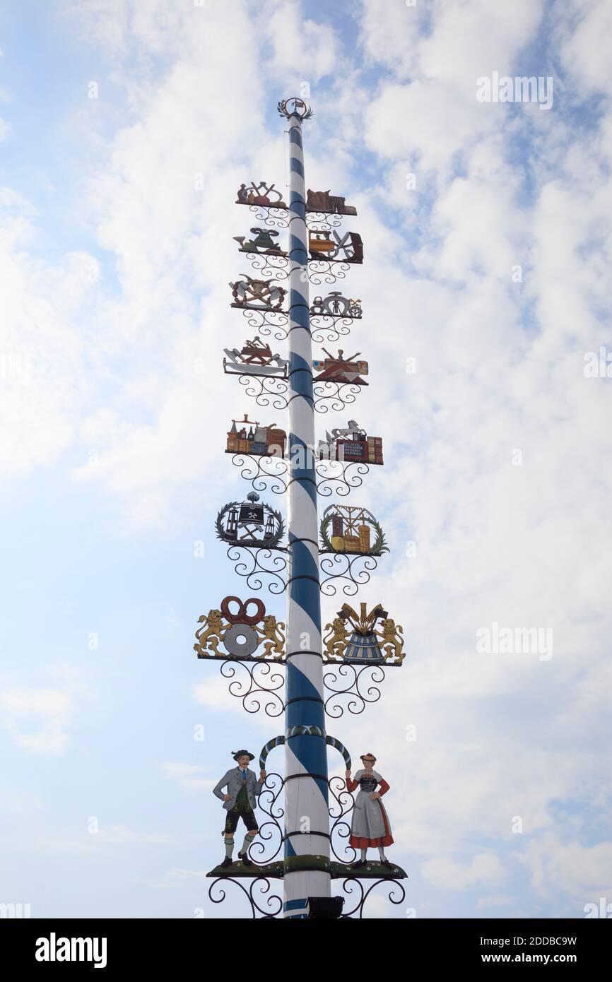 Maypole against sky hi-res stock photography and images - Alamy