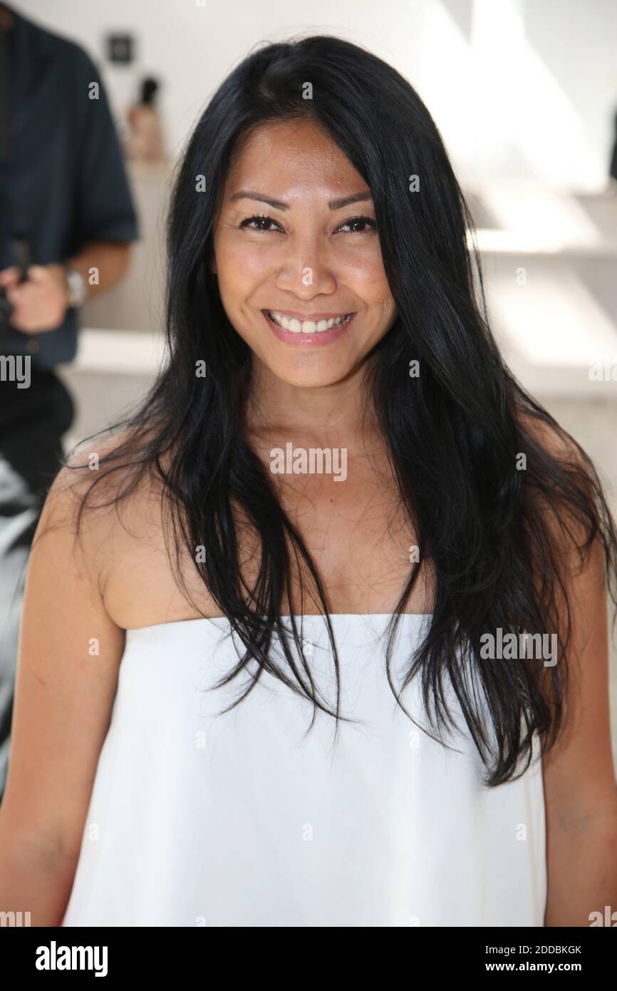 Anggun attending the Georges Chakra Haute Couture Paris Fashion Week ...