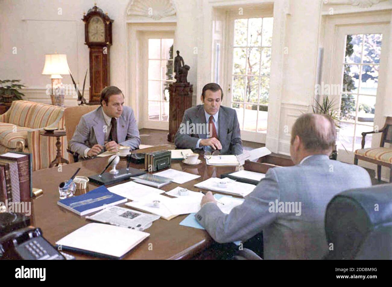 NO FILM, NO VIDEO, NO TV, NO DOCUMENTARY - President Gerald Ford meets ...