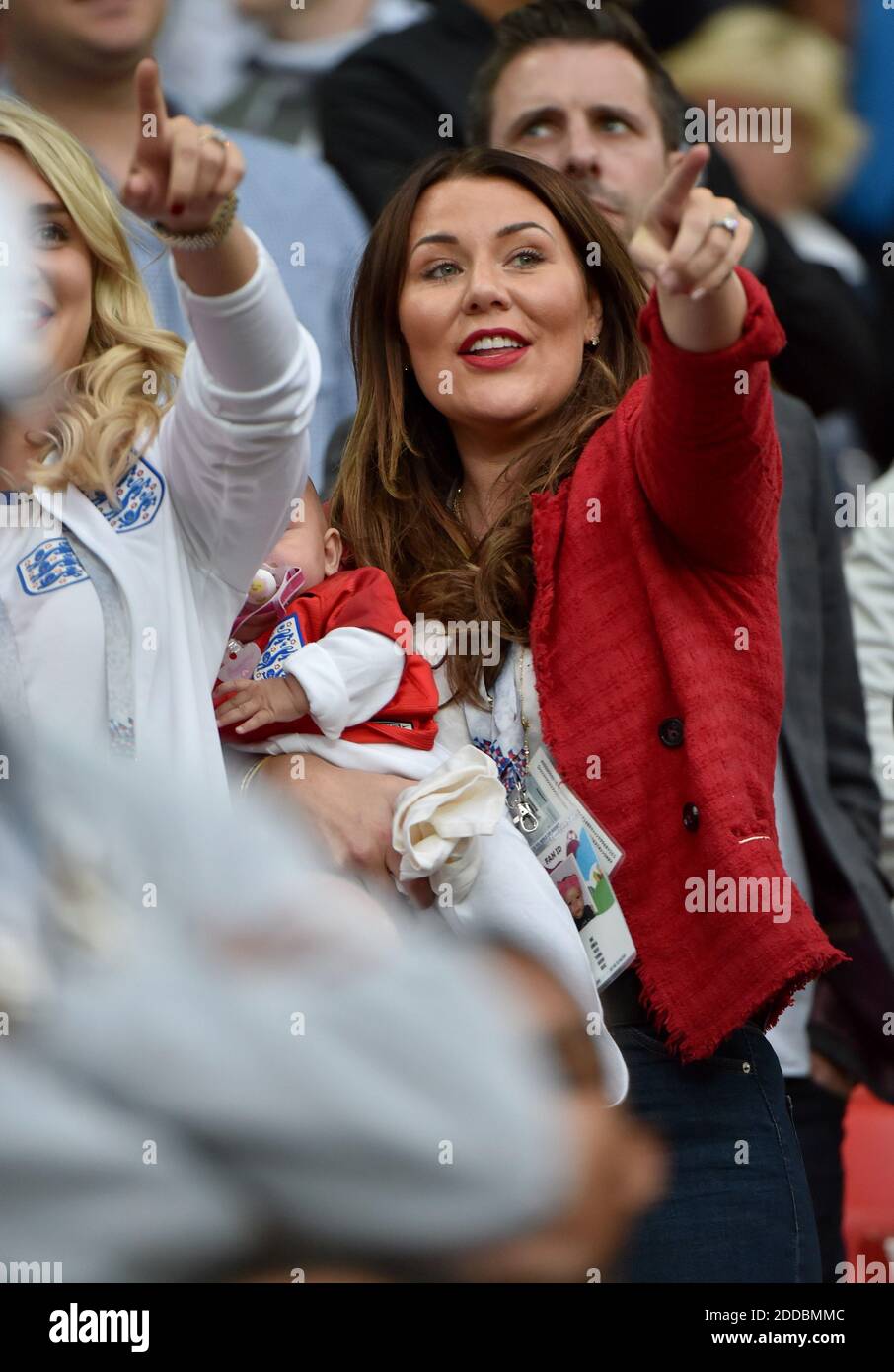 Nicky Pike attends the 1/8 Final Game between Colombia and England at ...