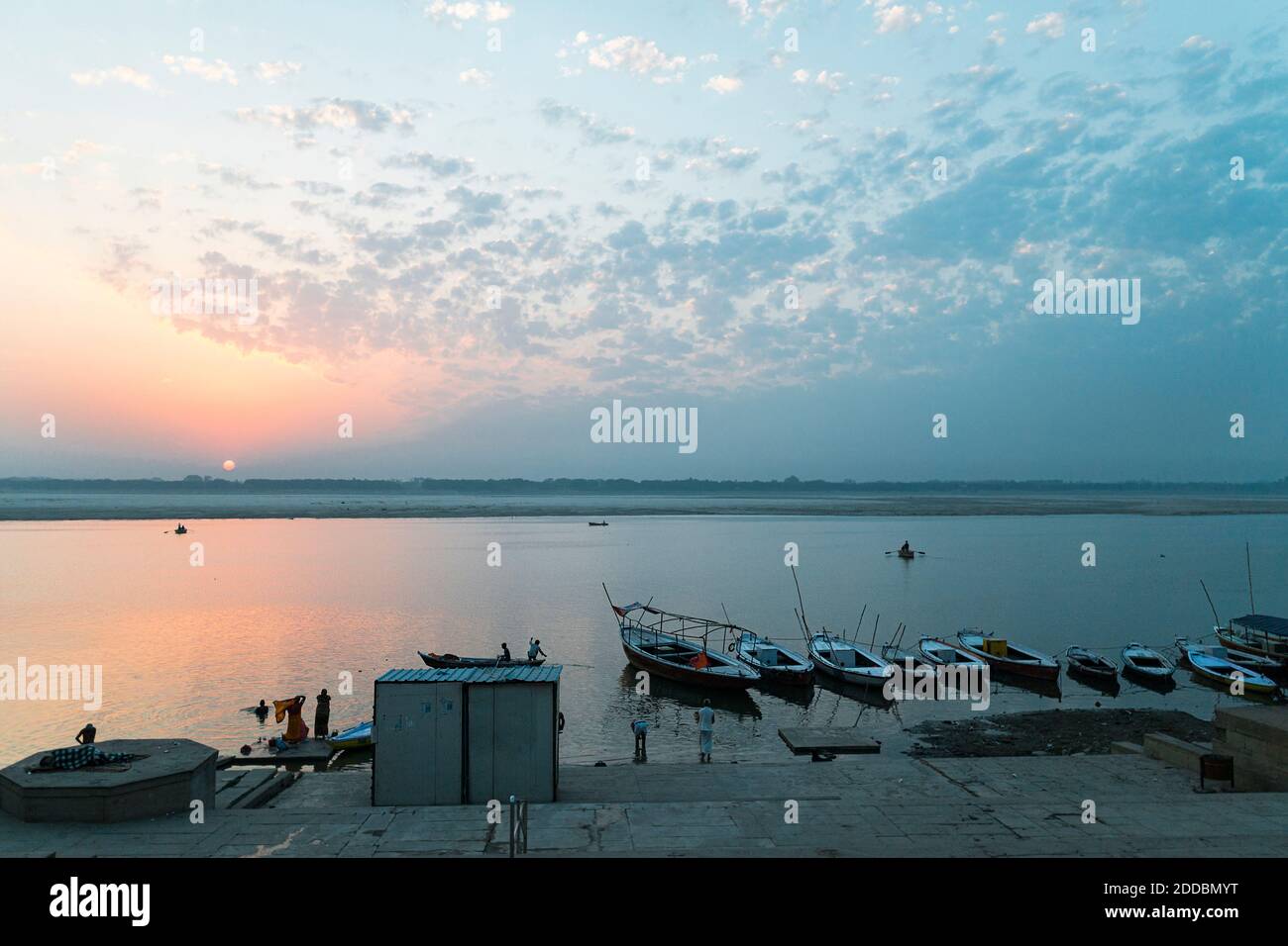 The ganges river at sunset hi-res stock photography and images - Alamy
