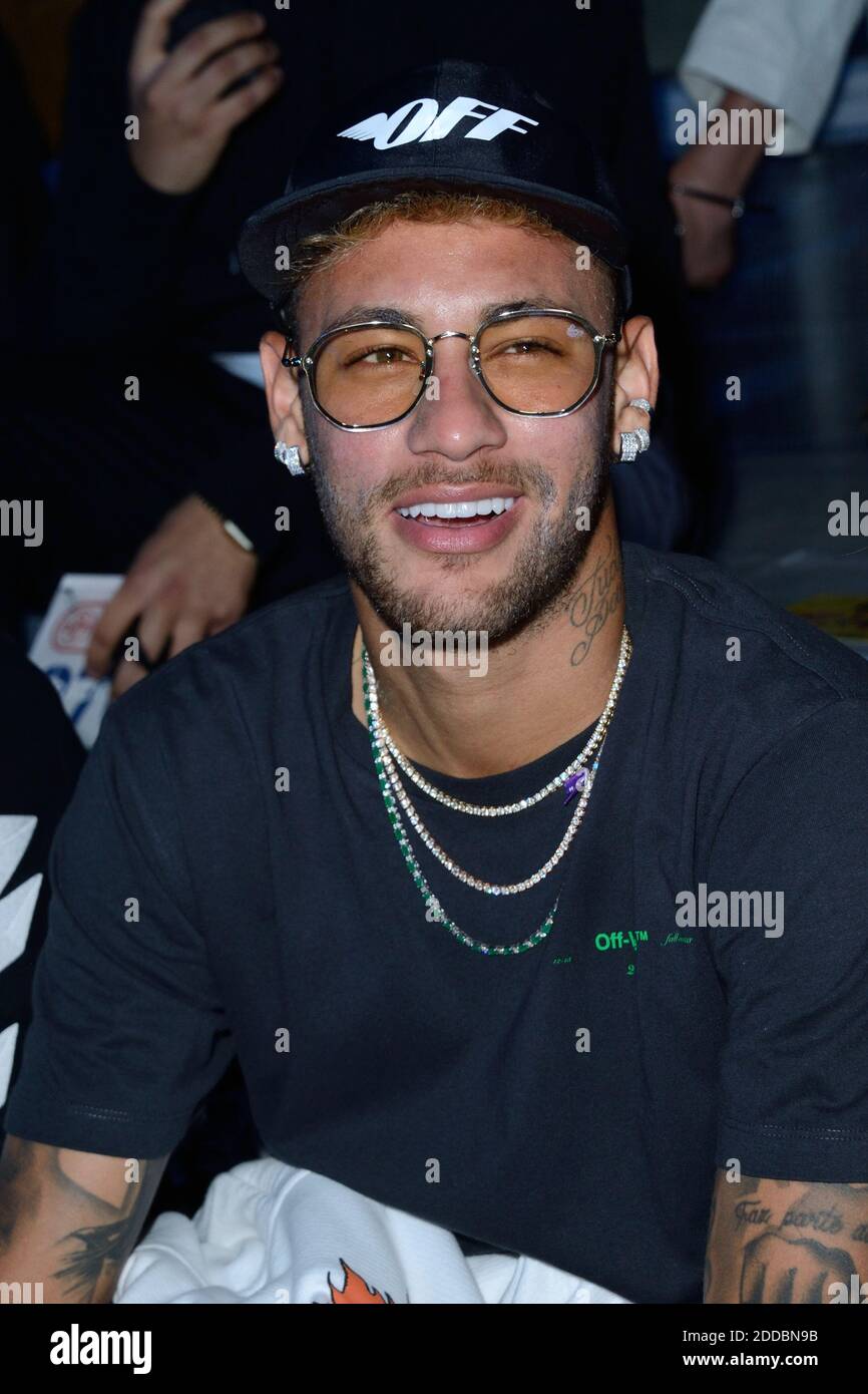 Neymar Jr attending the Off White Fashion Show as part of Paris Fashion ...