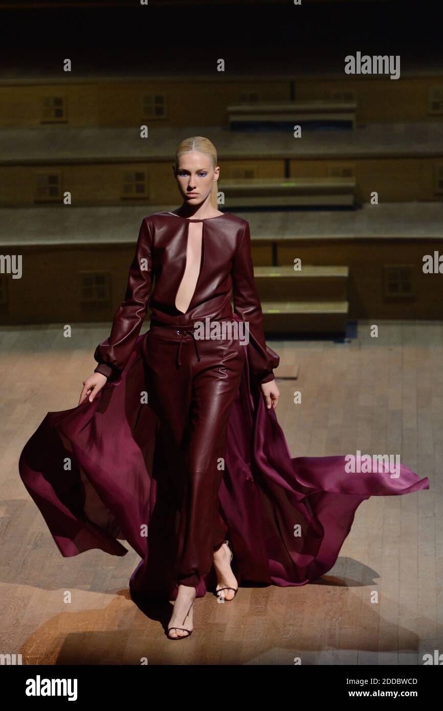 A model walks the runway during the Stephane Rolland Haute Couture ...