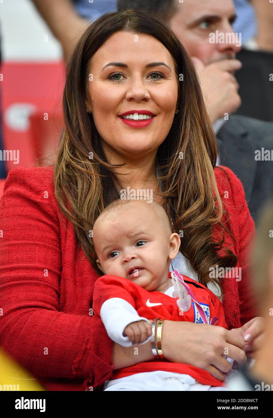 Nicky Pike attending the 1/8 Final Game between Colombia and England at ...