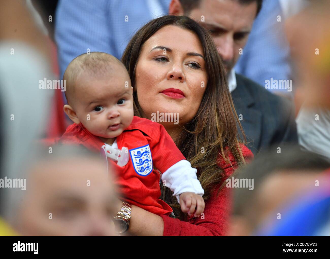 Nicky Pike attending the 1/8 Final Game between Colombia and England at ...