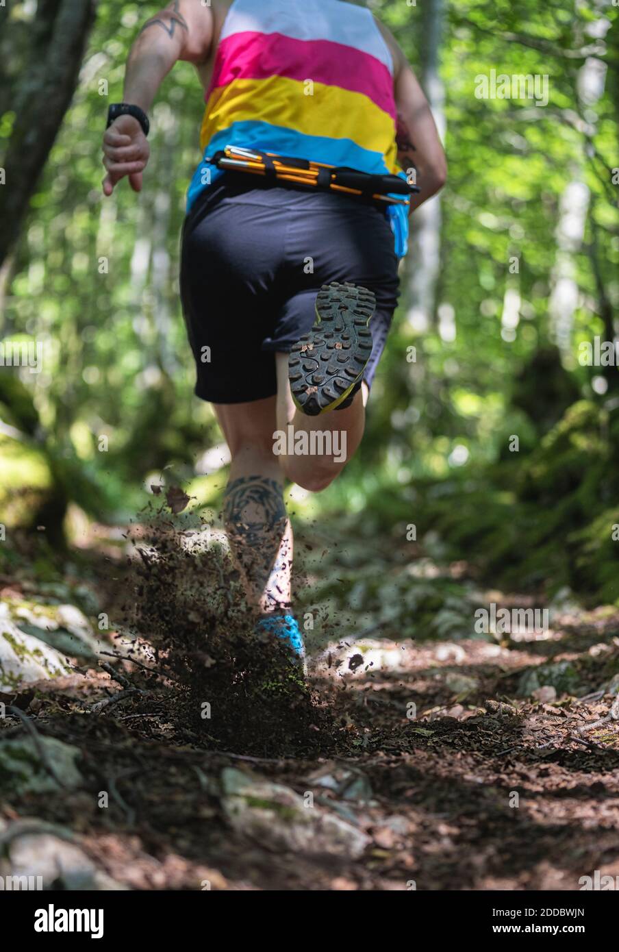 Man running on path in hi-res stock photography and images - Alamy