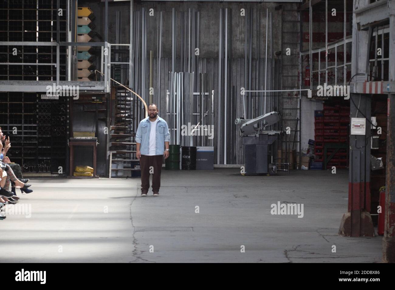 Designer Didit Hediprasetyo on the runway for DIDIT show as part of ...