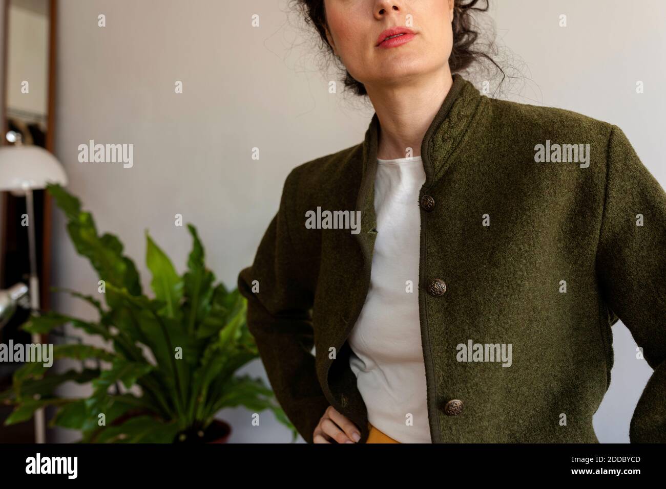 Model wearing jacket hi-res stock photography and images - Alamy