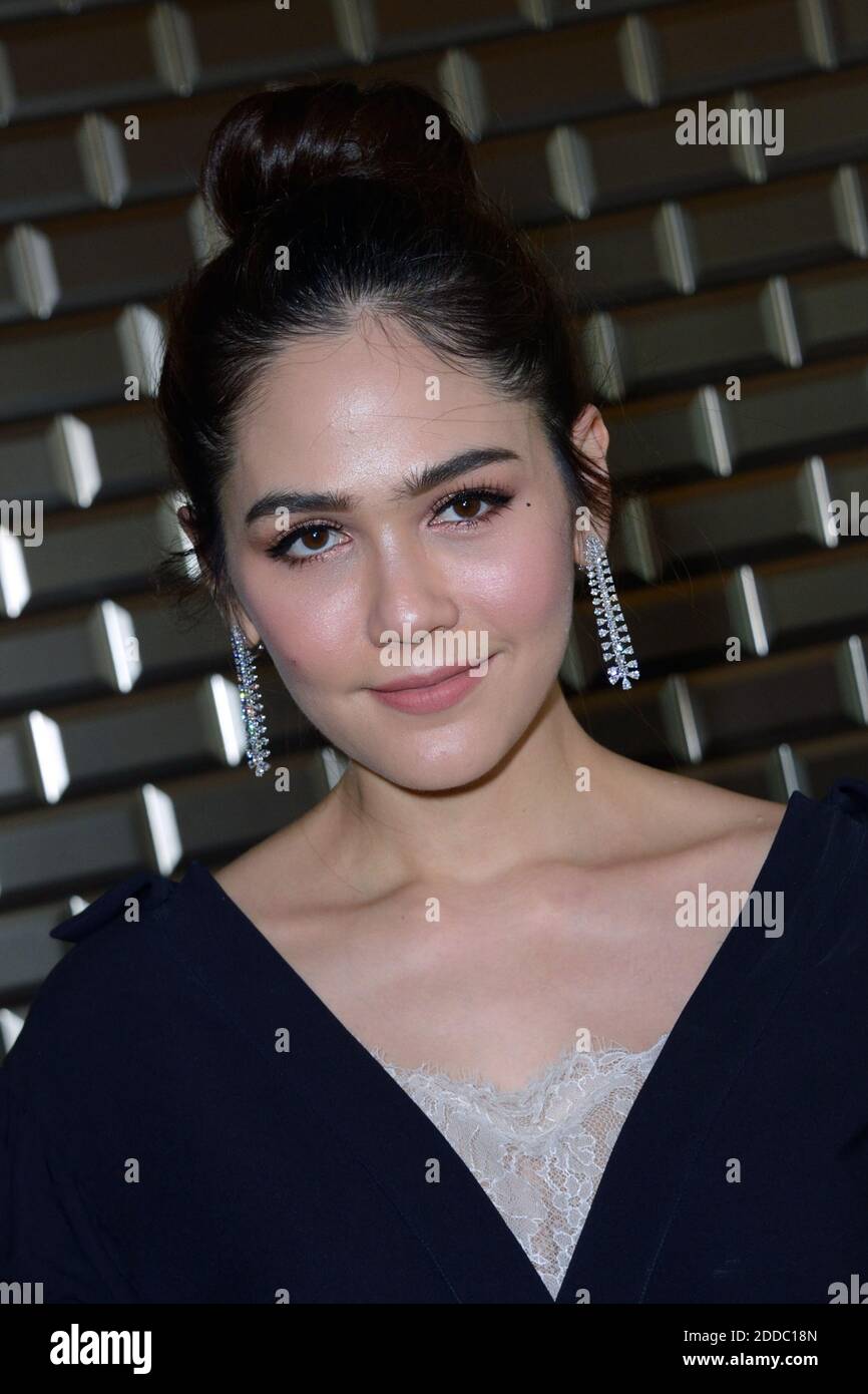 Araya Hargate attending the Jean-Paul Gaultier Haute Couture Paris ...