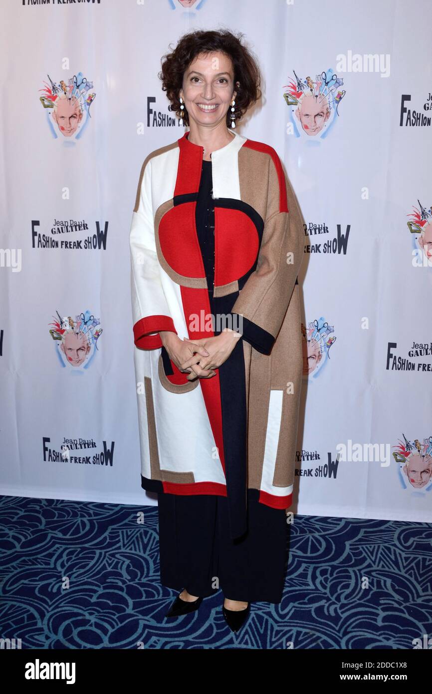 Audrey Azoulay attending the Fashion Freek Show as part of the Paris ...