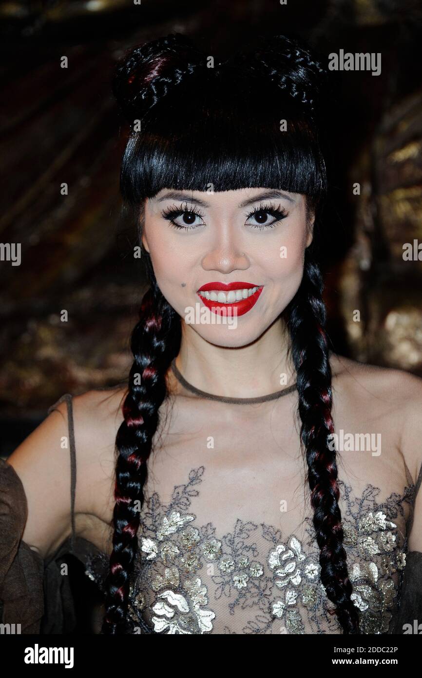 Jessica Minh Anh attending the Franck Sorbier Haute Couture Paris ...