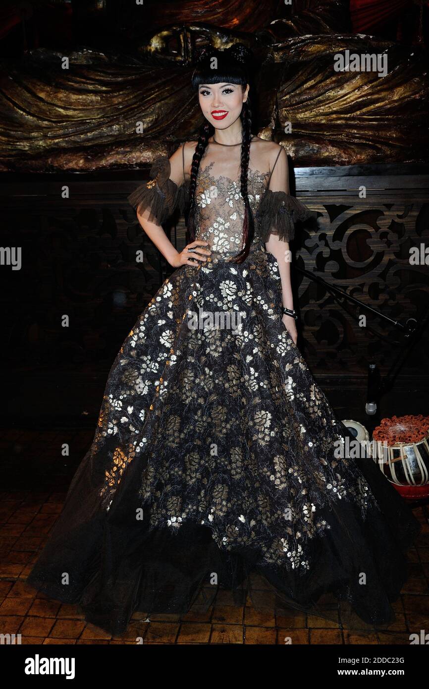 Jessica Minh Anh attending the Franck Sorbier Haute Couture Paris ...