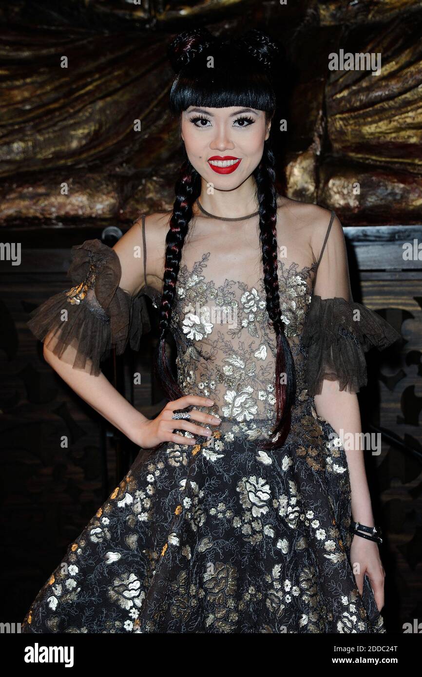Jessica Minh Anh attending the Franck Sorbier Haute Couture Paris ...