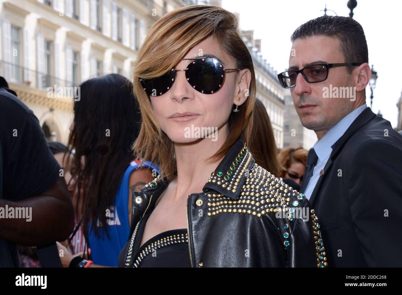 Clotilde Courau attending the Elie Saab Haute Couture Paris Fashion ...