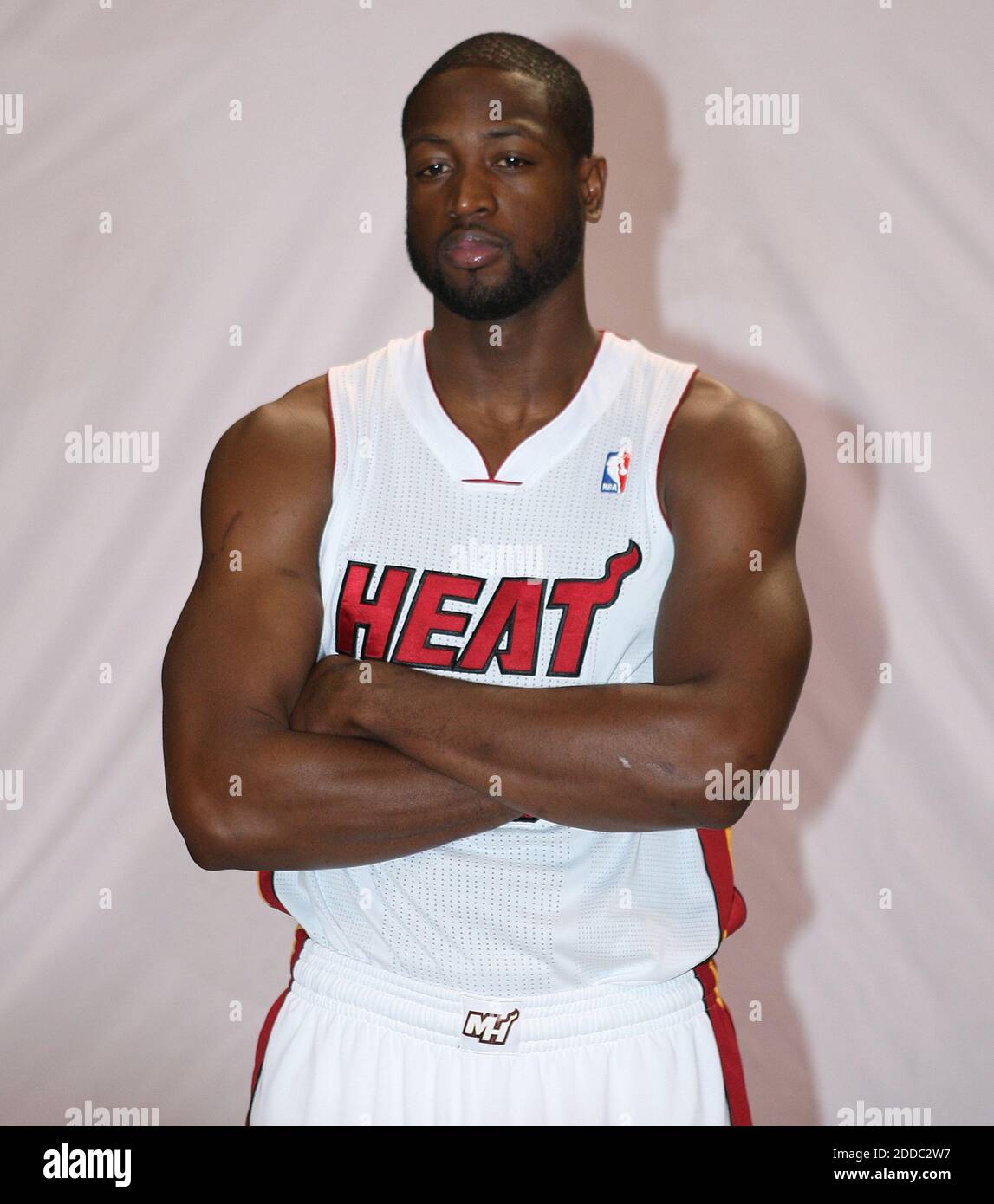 NO FILM, NO VIDEO, NO TV, NO DOCUMENTARY - Dwyane Wade poses for ...
