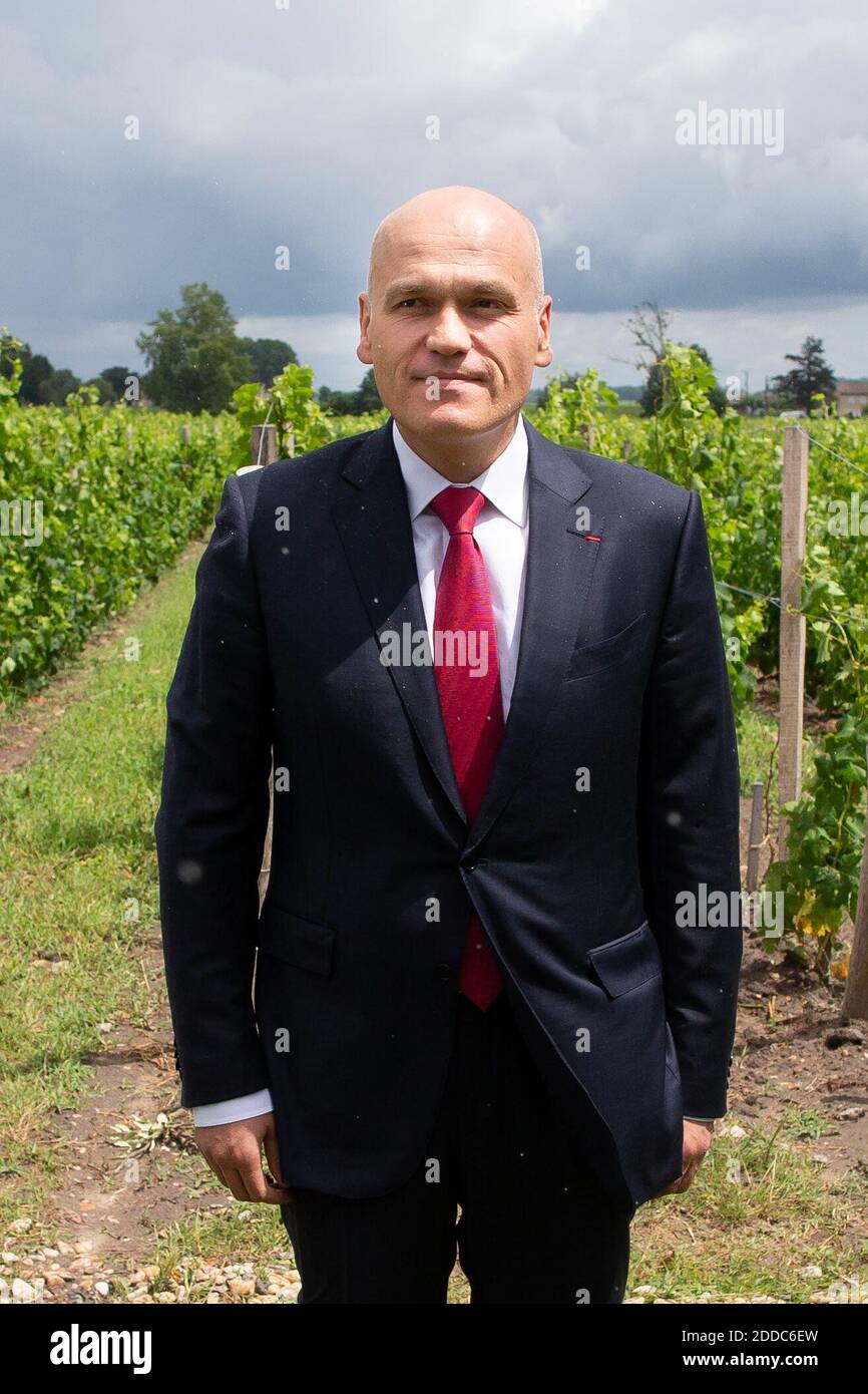 Owner Andrey Filatov poses for pictures in the vineyard of the Chateau ...