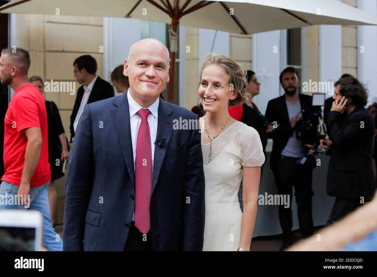 Owner Andrey Filatov and his wife Elena Filatov pose for pictures ...