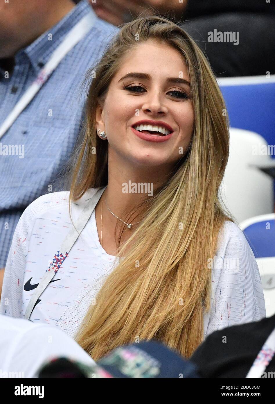 Paul Pogba 's girlfriend Maria Salaues during the FIFA World Cup 2018 ...