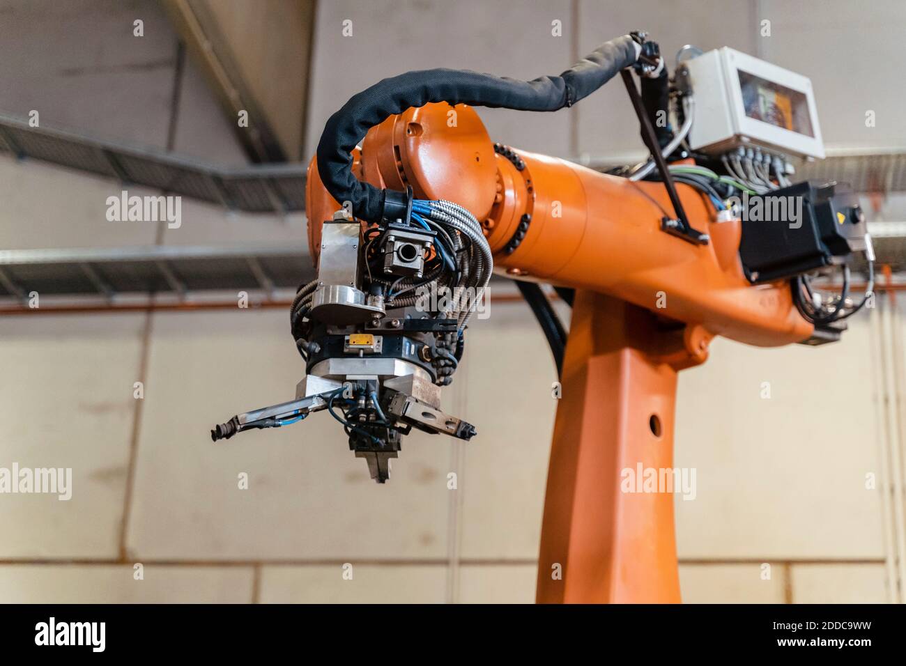 Motor of robotic arm in manufacturing factory Stock Photo - Alamy