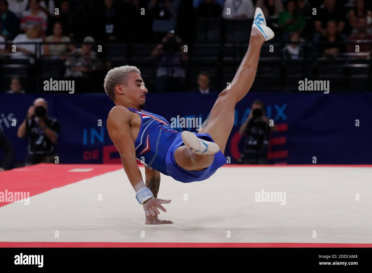 France's Loris Frasca in the Floor event during the Artistic Gymnastics ...
