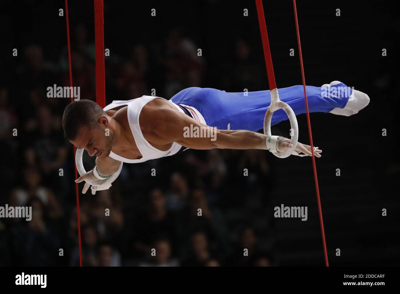 France's Samir Ait Said in the Rings event during the Artistic ...