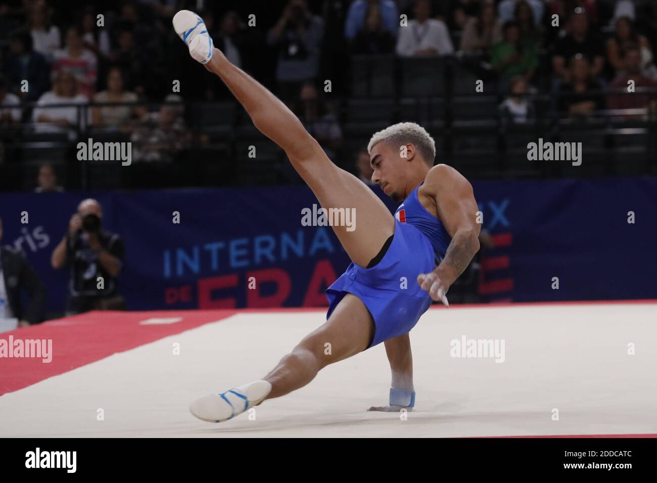 France's Loris Frasca in the Floor event during the Artistic Gymnastics ...