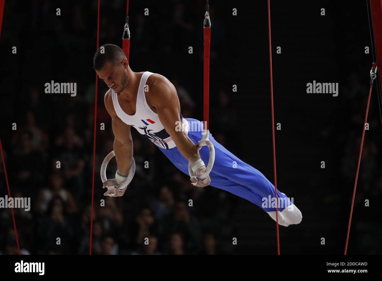 France's Samir Ait Said in the Rings event during the Artistic ...