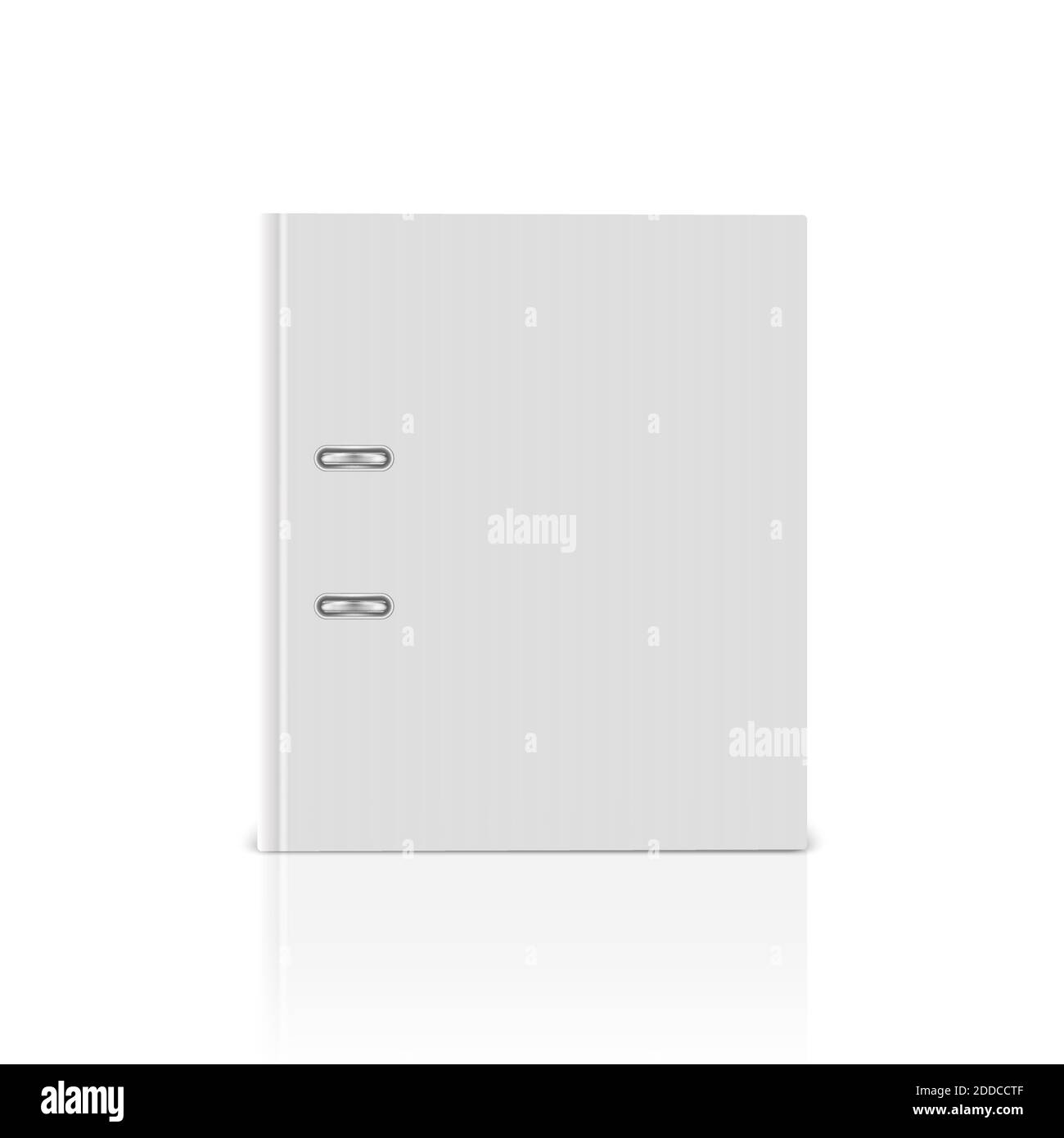 Vector 3d Closed Realistic Closed White Blank Office Binder Cover with ...