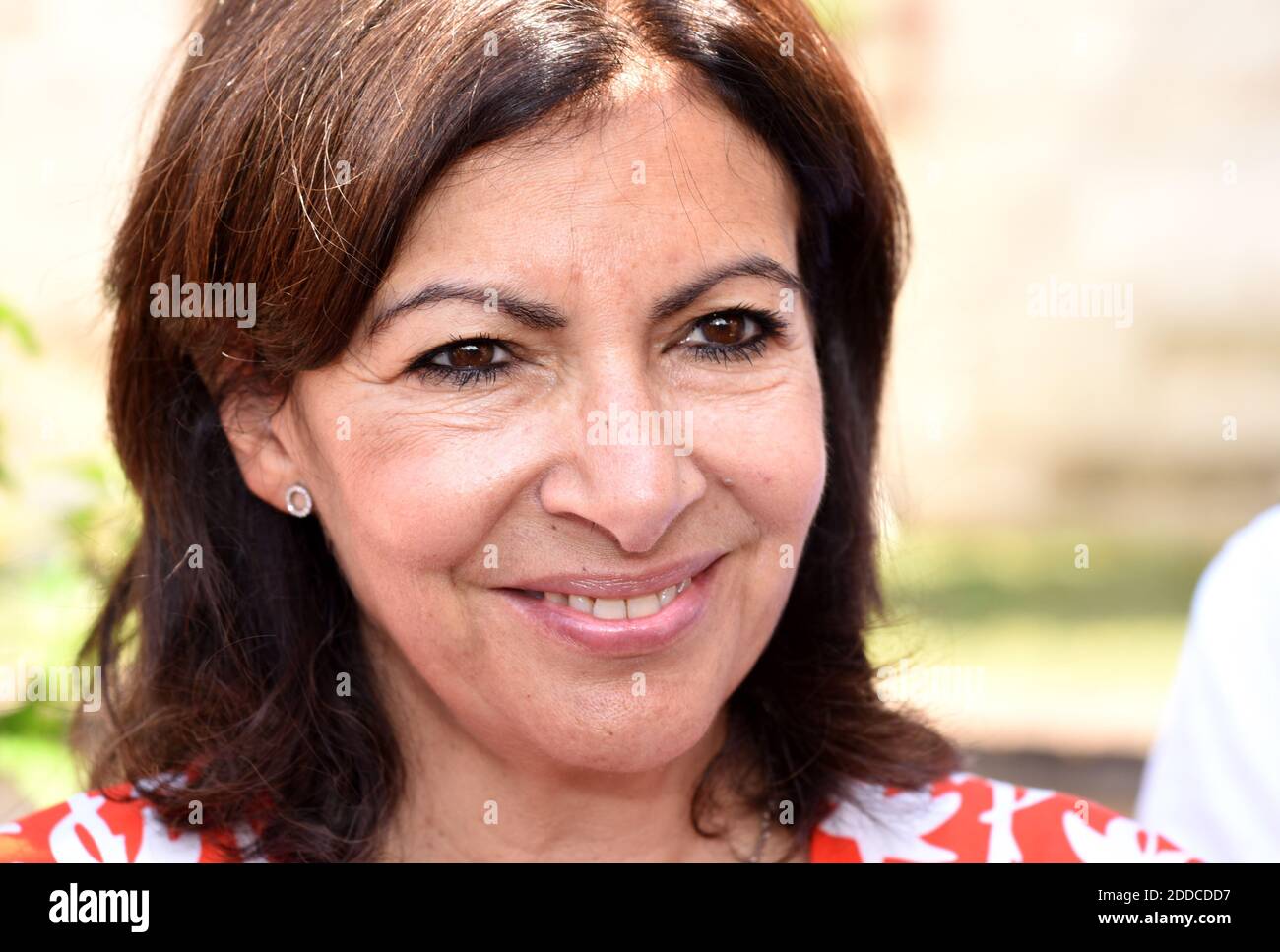 Mayor of Paris Anne Hidalgo is seen during the opening of Paris Plages ...