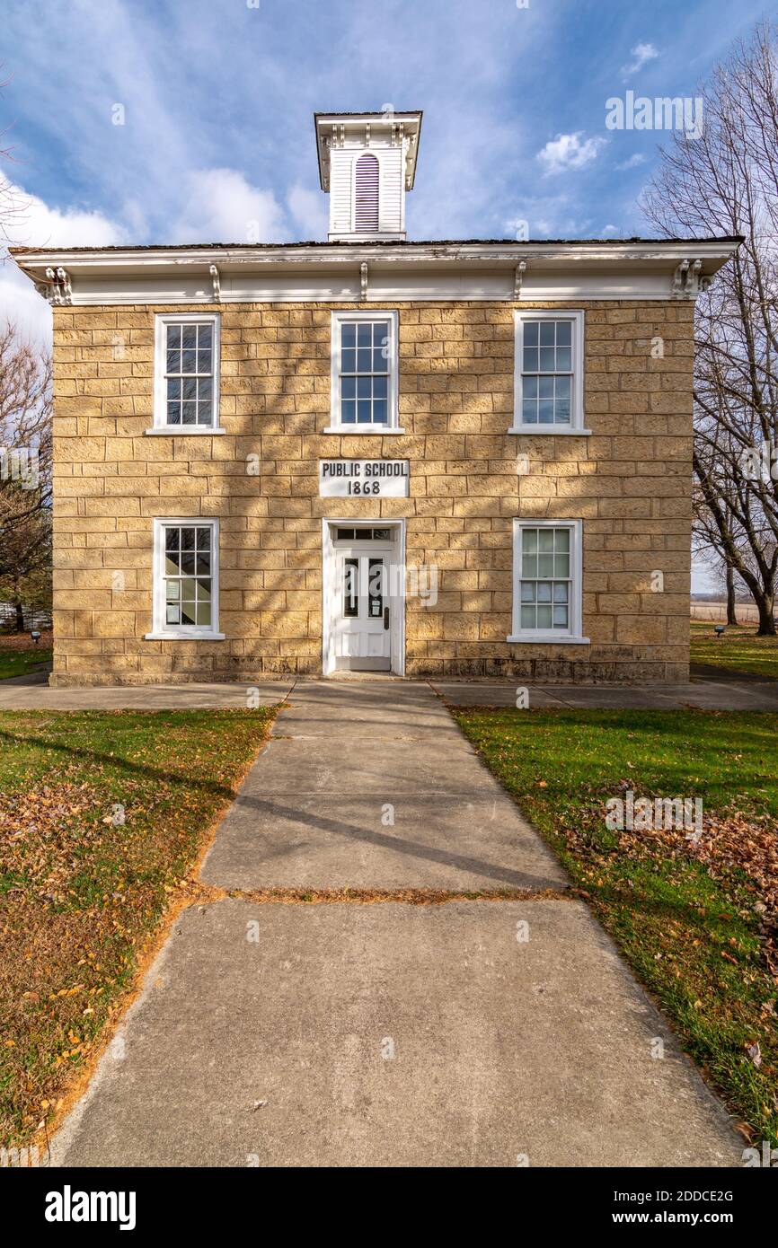 Abandoned two storey school in grass hi-res stock photography and ...