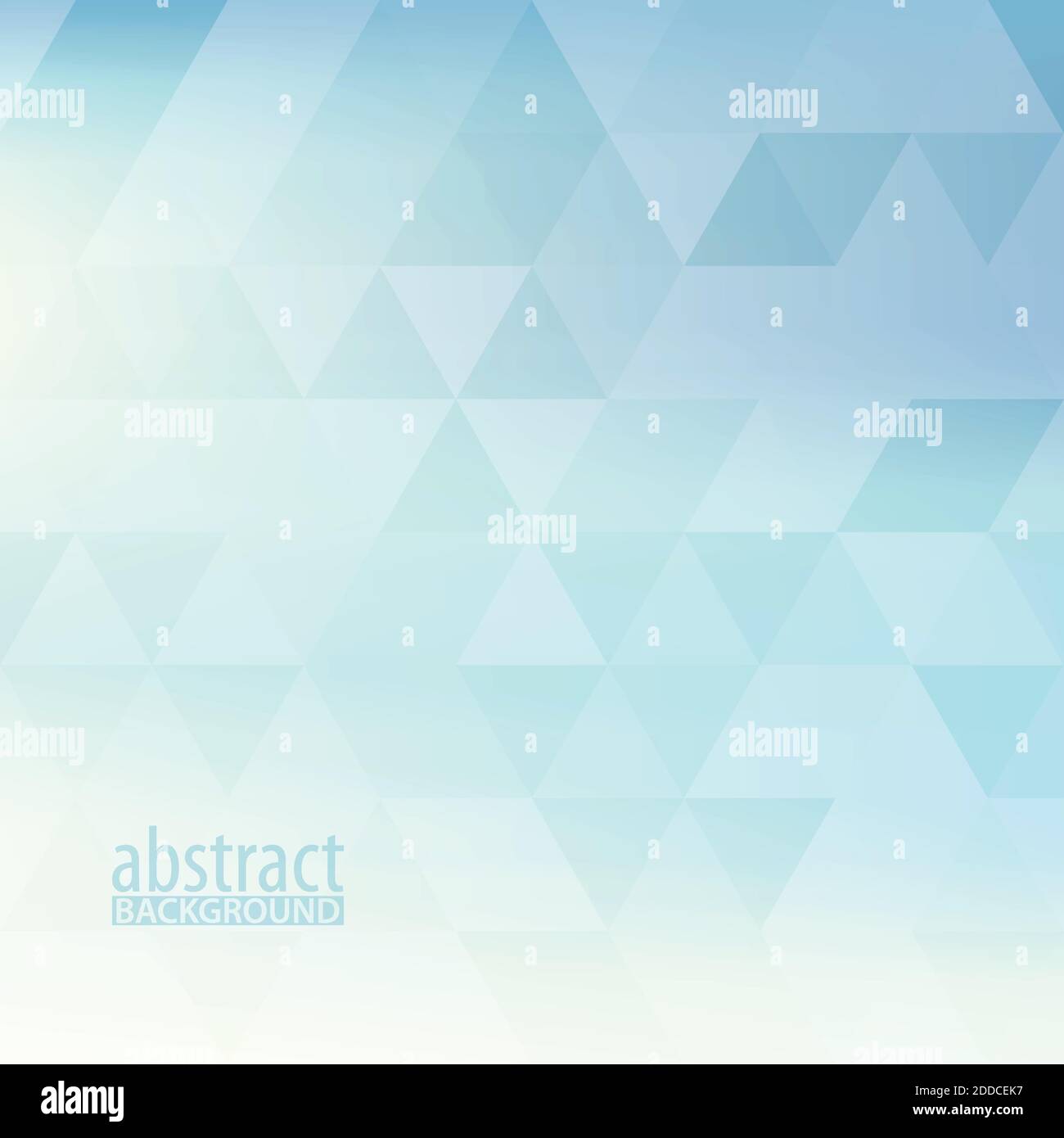 Abstract powder blue pattern textured by triangles. Light pale vector ...