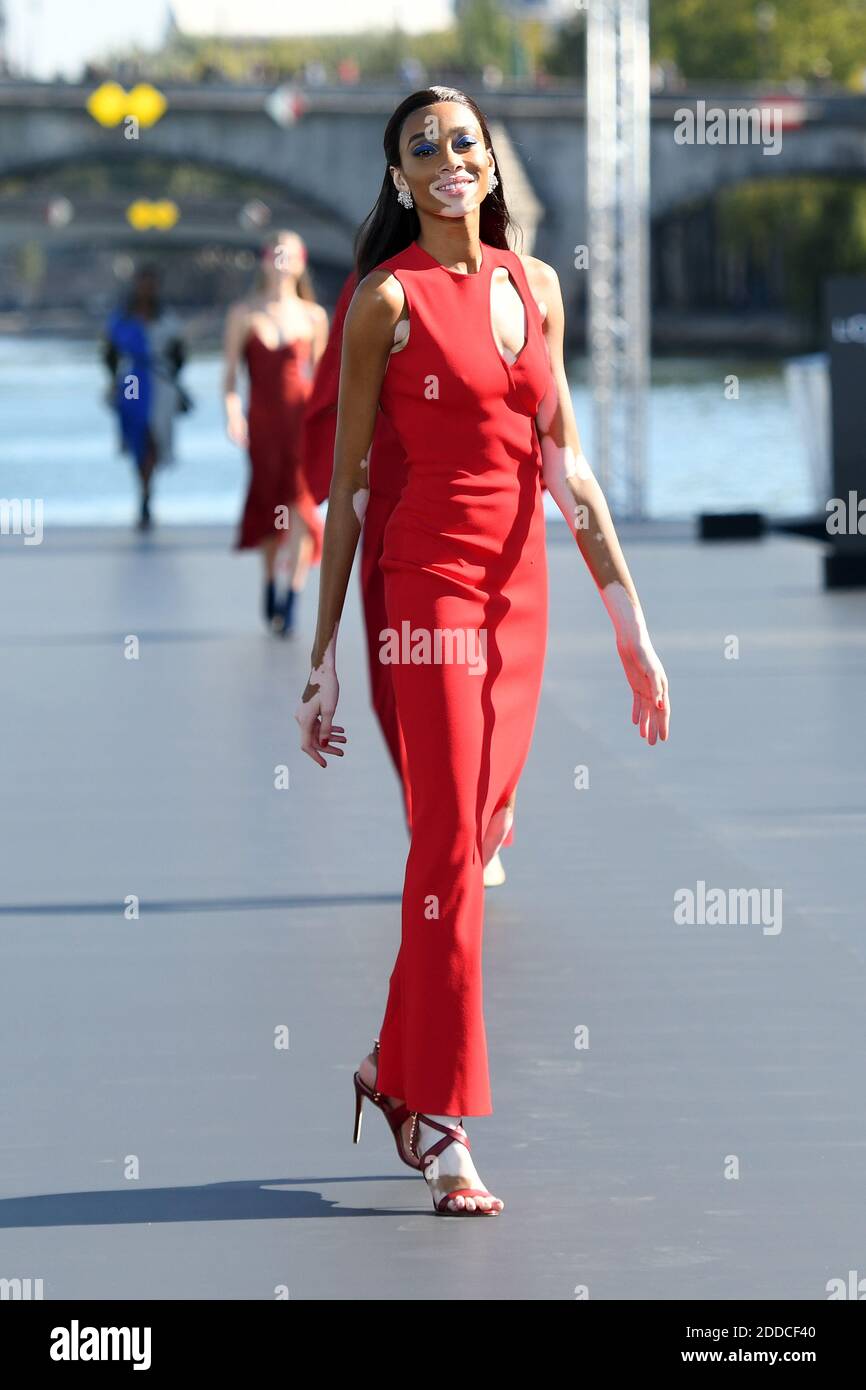 Winnie Harlow walks the runway during Le Defile L'Oreal Paris as part ...