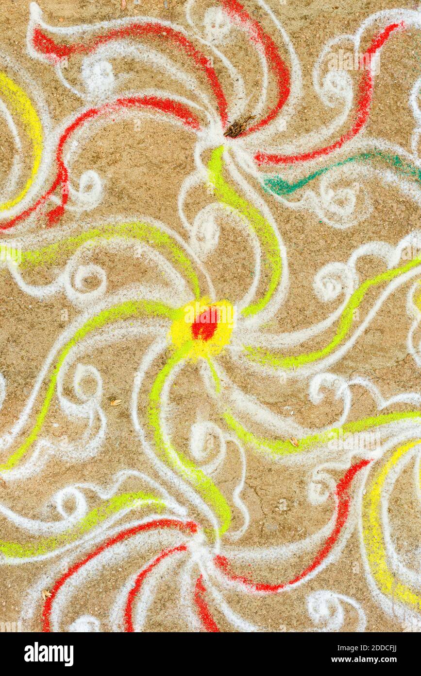 Rangoli design hi-res stock photography and images - Alamy